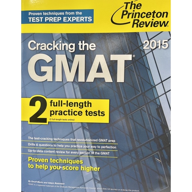 Cracking the GMAT with 2 Computer-Adaptive Practice Tests, 2015 Edition ...