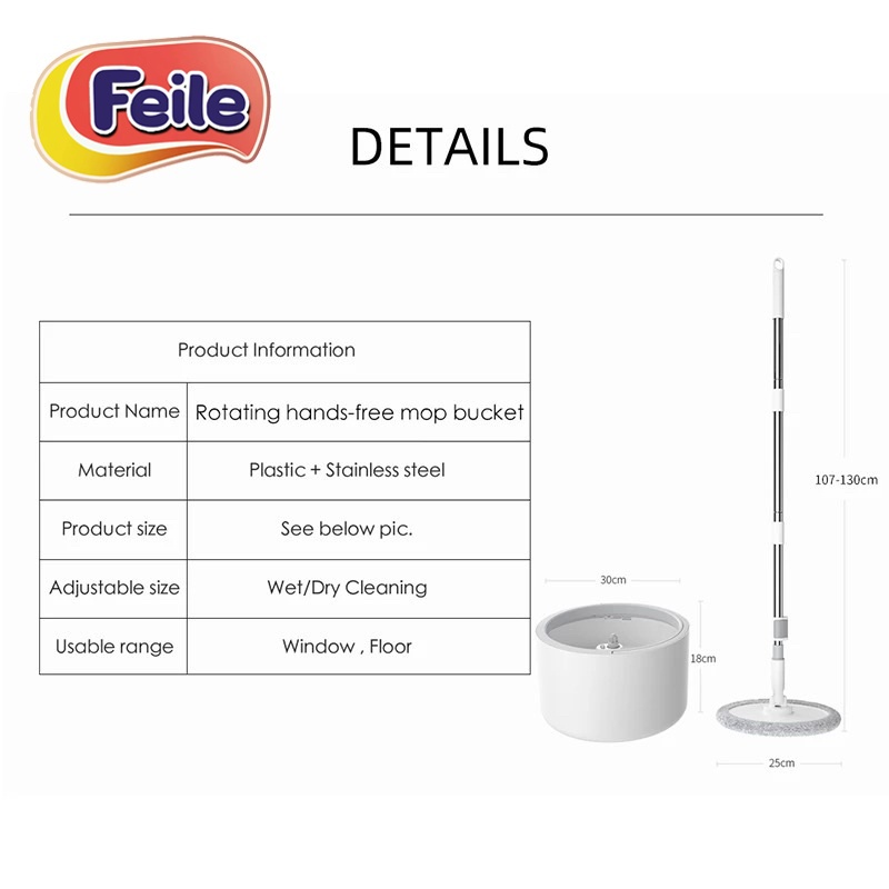 Sewage separation Hand free Mop ชุดถังถูพื้นแบบถังเดี่ยวแยกนำ้เสีย ...