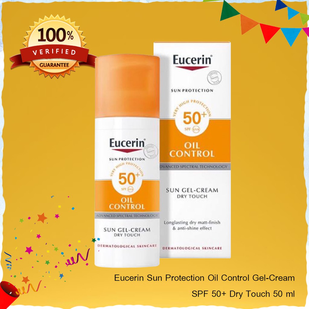 **ไม่แท้คืนเงิน Eucerin Sun Protection Oil Control Gel-Cream SPF 50 ...