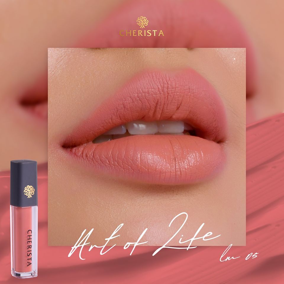 ลิปสติกเนื้อแมท Cherista LM05 Art of Life สีส้มพีท - narimpak_635 ...