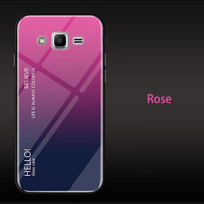 Samsung Galaxy J7 Core J7 Nxt J7 2015 J700F Case Gradient Tempered ...