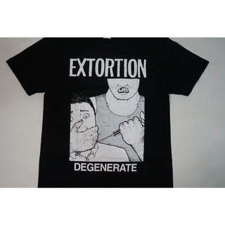 เสื้อยืด พิมพ์ลาย Extortion BAND MUSIC PUNK | Shopee Thailand
