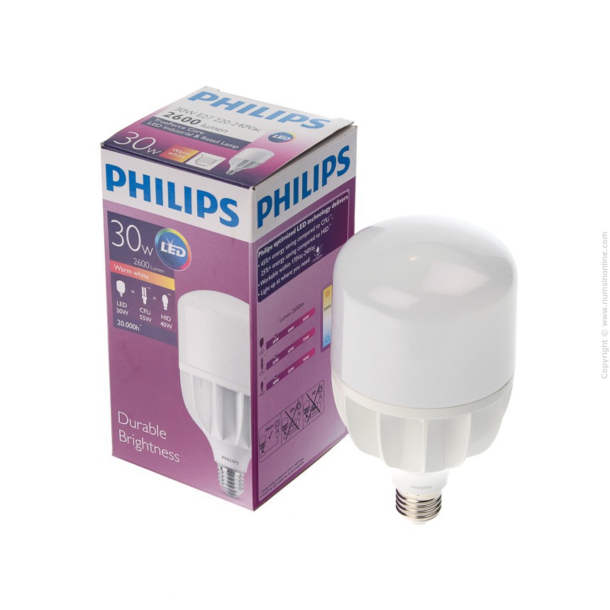 PHILIPS หลอดแอลอีดี หลอด 30W E27 TrueForce Highbay LED 30วัตต์ ฟิลลิป์ ...