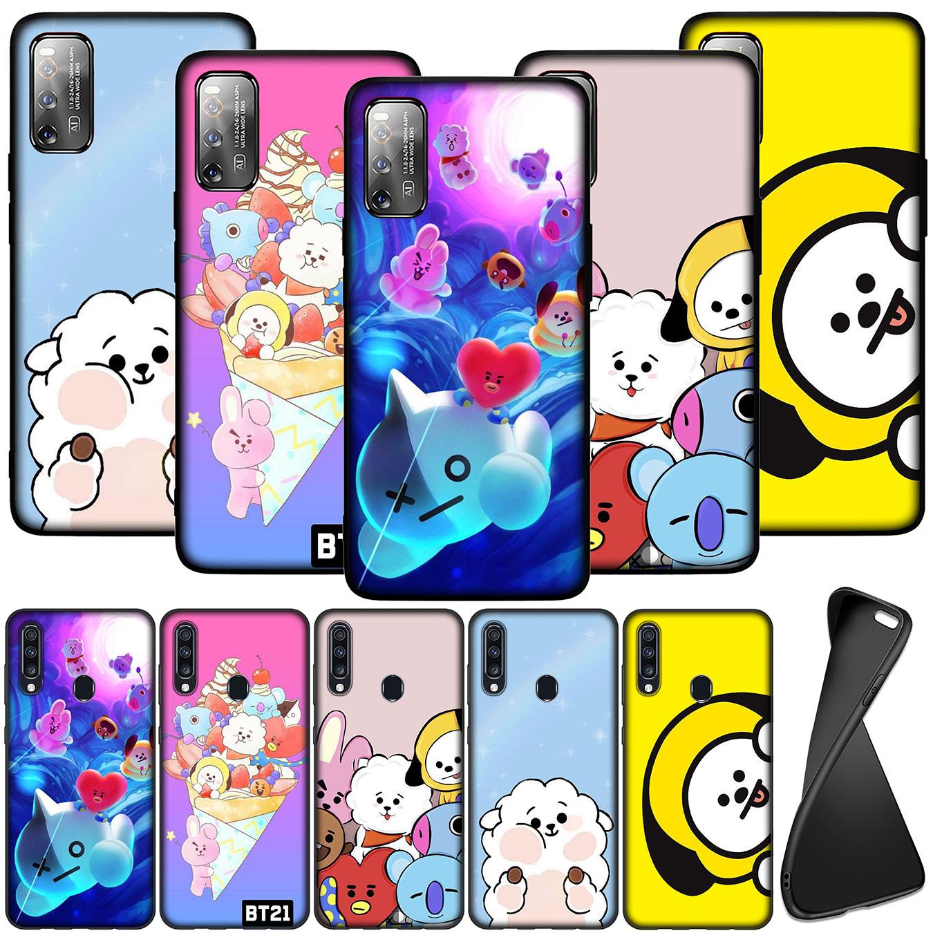 VIVO BTS BT21 เคสมือถือซิลิโคนลายการ์ตูน Bts Bt20 Se Pro V19 V15 V11 ...