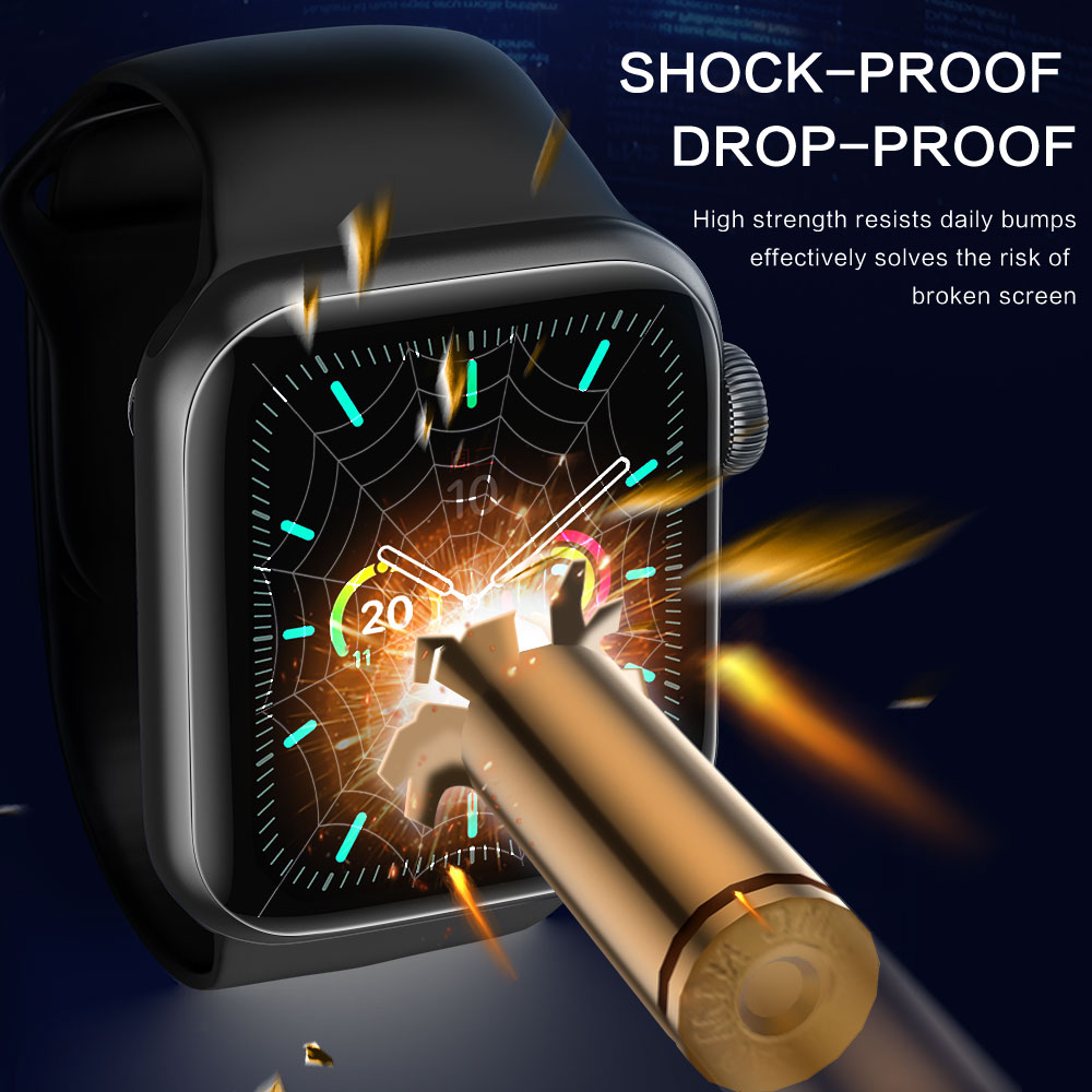 SmartDevil CODรับประกัน 1 เดือน ฟิล์มกันรอยหน้าจอ แบบนิ่ม สําหรับ Apple Watch Series7 SE 6 5 4 3 ...