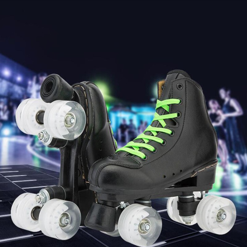 Adult Double Row Skates for Skating Rink Roller Skating 4Wheel Walking ...