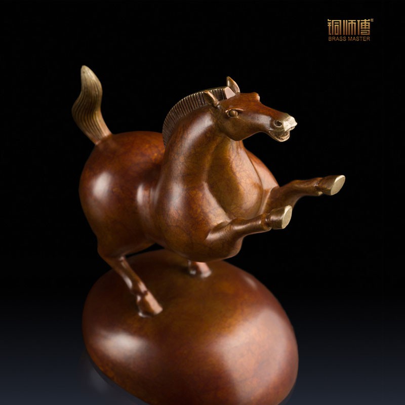 Copper Master Pony ควบม้า Retro ทองแดงบริสุทธิ์ห้องนั่งเล่น Zodiac ...