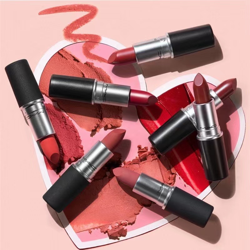 ลิปสติก M.A.C Powder Kiss Lipstick 314 316 ลิป mac Matte Satin พร้อม ...