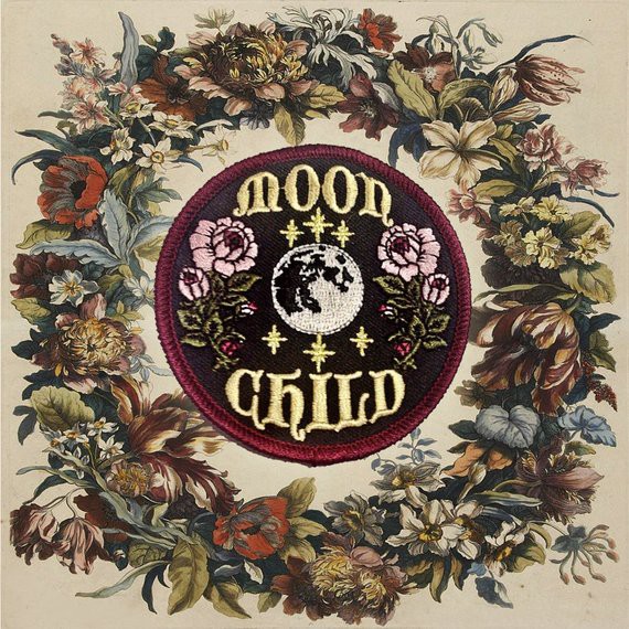 DIY Moon Goddess Market Original Moon Child Patch Embroidered Applique ...