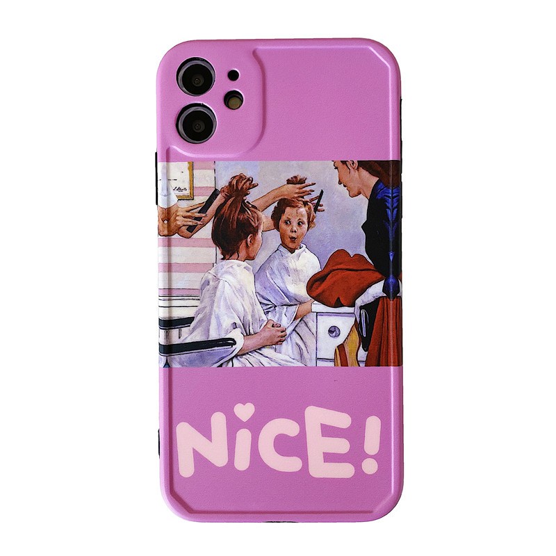 iPhone 11 Pro เคสโทรศัพท์แอปเปิ้ลแสนสนุก X Xr Xs Max 7 8 Plus SE Girl ...