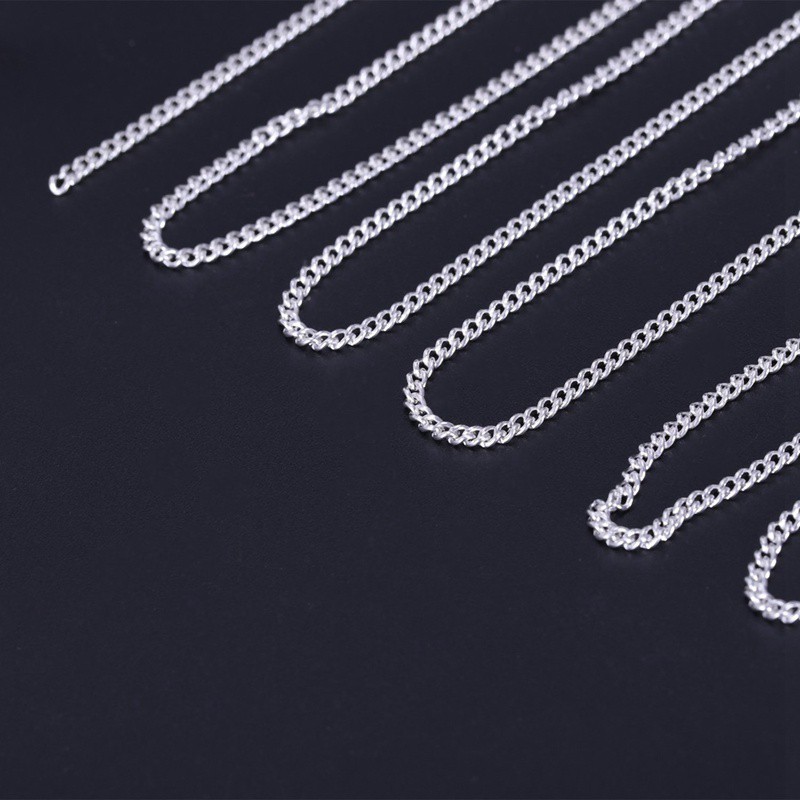 10m silver plate chain for jewelry creation 3 x 2 mm (10m ...