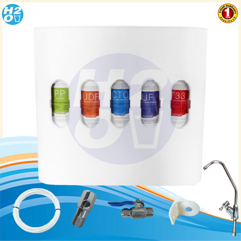 iFresh เครื่องกรองน้ำ 5 ขั้นตอน UF (Inline) แบบกล่องตั้งโต๊ะ - dtsood ...