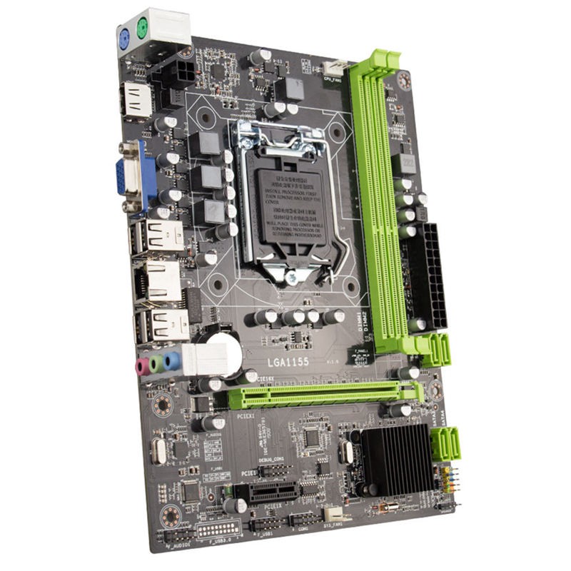 เมนบอร์ดเมมโมรี่การ์ด Lga 1155 M - Tx Core I 3 I 5 I 7 Cpu Support Ddr ...