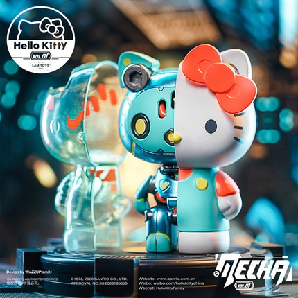 ของแท้ lamtoys HelloKitty semi-mechanical generation blind box เทรนด์ ...