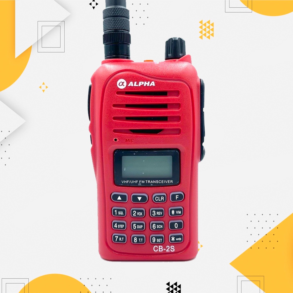 วิทยุสื่อสาร Alpha รุ่น CB-2S สีแดง (มีทะเบียน ถูกกฎหมาย) - sunstarshoping - ThaiPick