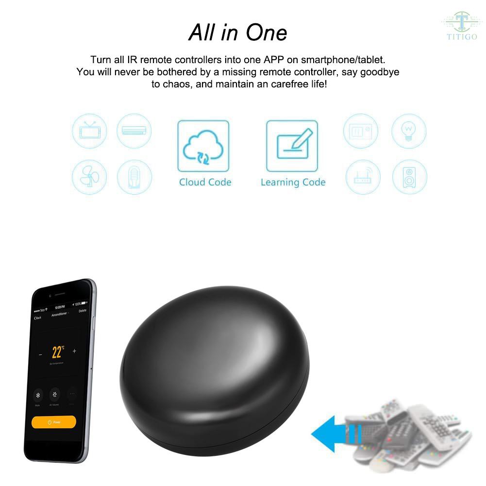 【new】WiFi-IR Remote IR Control Hub Wi-Fi(2.4Ghz) Enabled Infrared ...