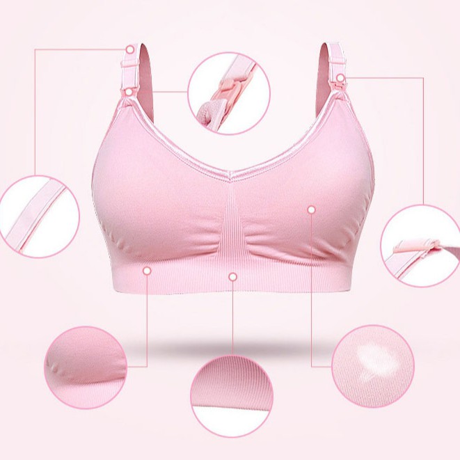 DODOLOVE เสื้อในให้นม ใส่ปั๊มนมได้ เสื้อในคนท้อง ชุดชั้นในให้นม เนื้อ ...