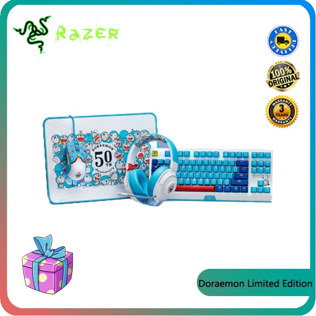 ชุดแป้นพิมพ์เมาส์ Razer Doraemon 50th ของเล่นของขวัญสําหรับเด็ก ...