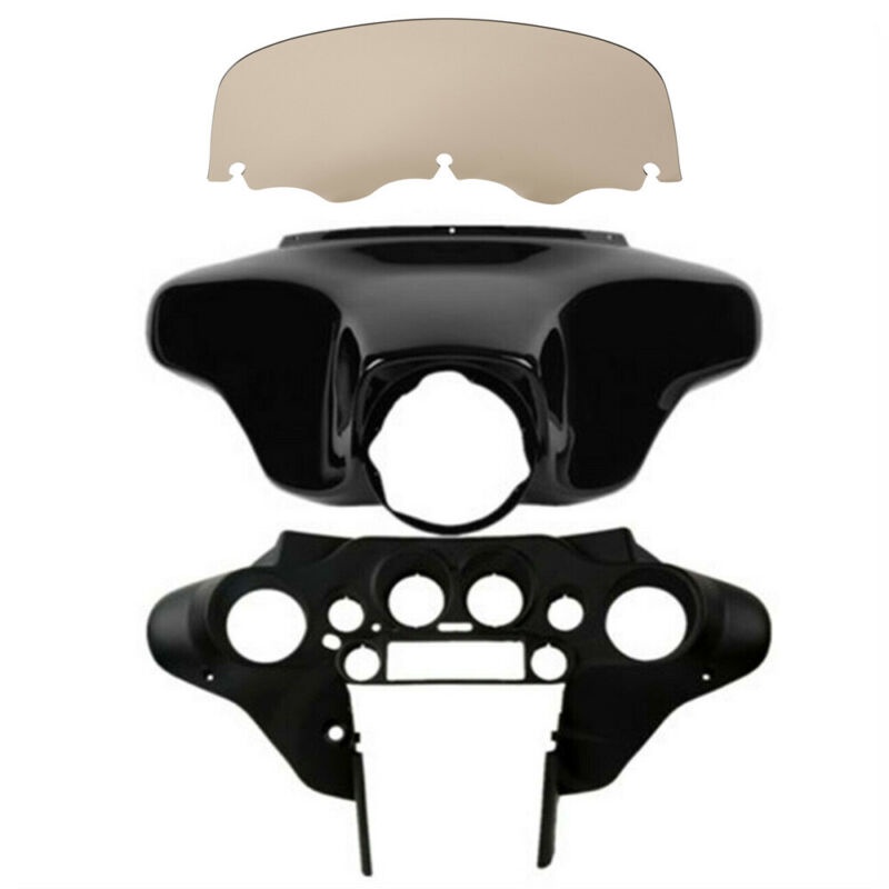 Motorcycle Batwing Inner Outer Fairing Windscreen Windshield For Harley ...