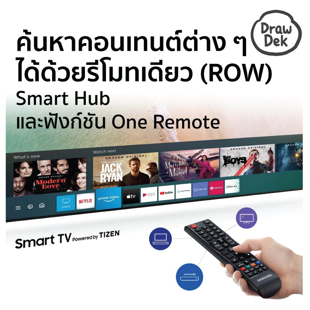 ส่งฟรี Samsung 43 TU6900 Crystal UHD 4K Smart TV (2020) มีสินค้า พร้อม ...