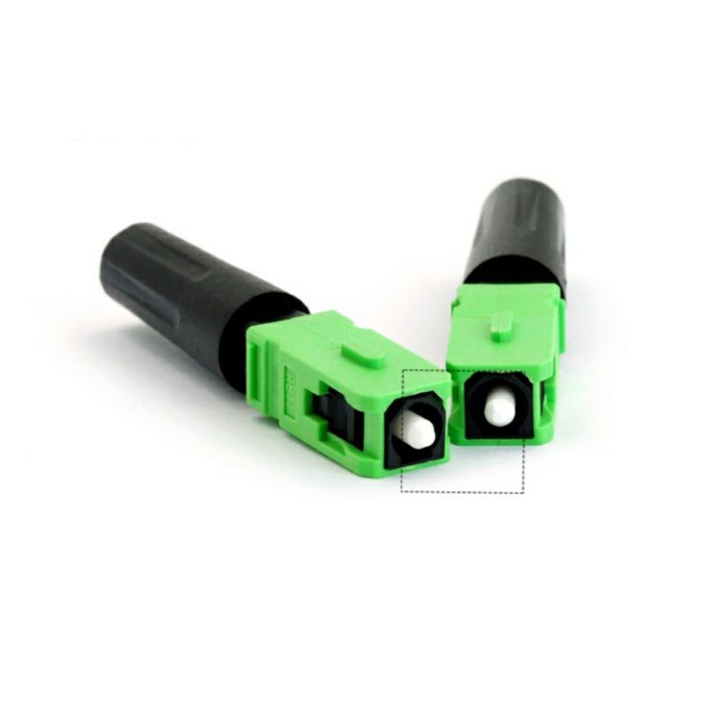 10pcs FTTH SC APC Fast Connector FTTH Pre-Bur ไฟเบอร์ออปติก Quick ...
