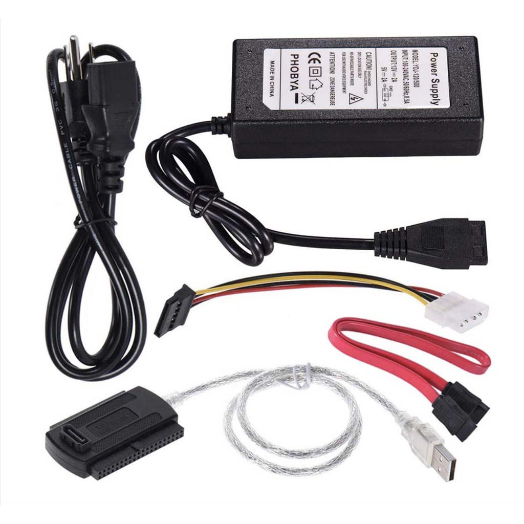 ITINFTEK SATA PATA IDE Drive to USB 2.0 Adapter Converter Cable for ...