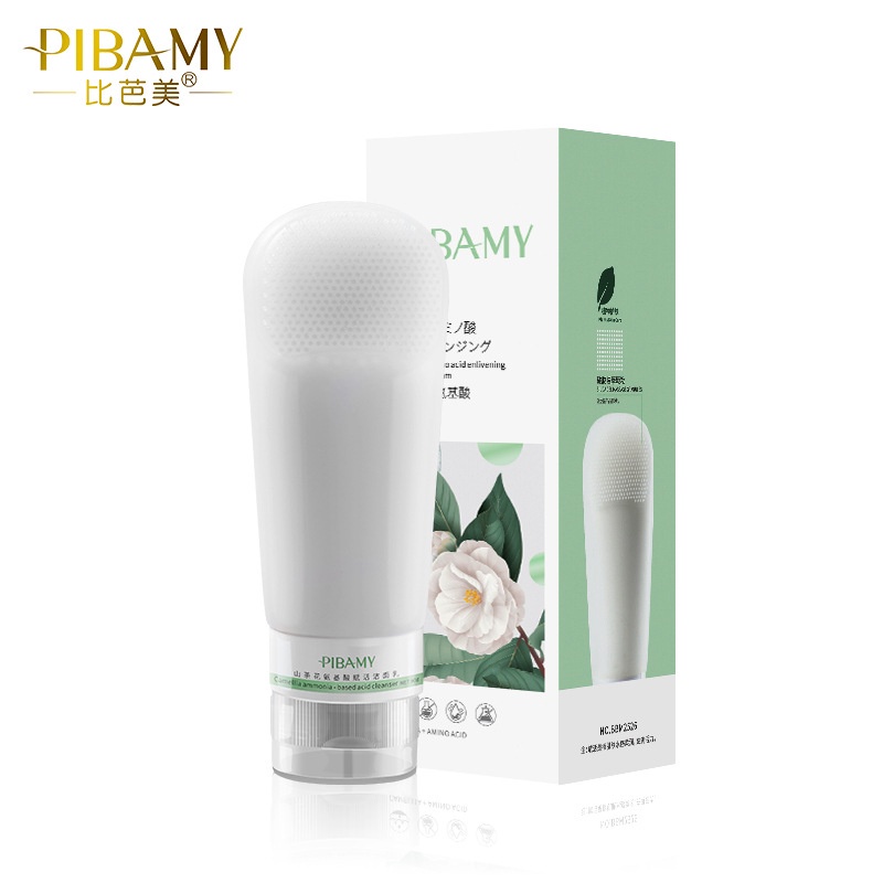 Pibamy Camellia Amino Acid คลีนเซอร์ทําความสะอาดผิวหน้า 80กรัมพร้อมแปรง ...
