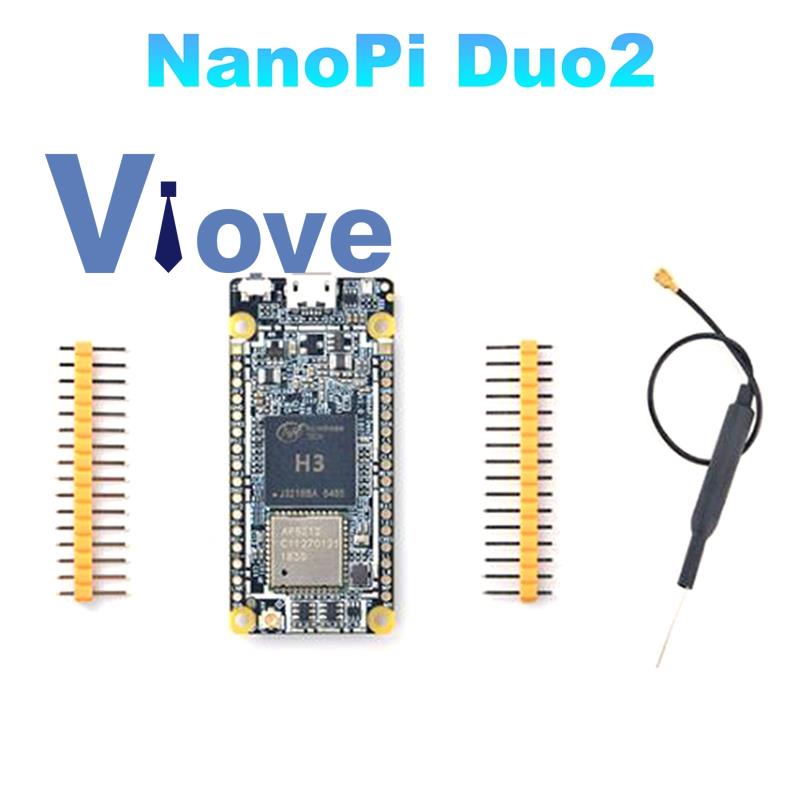 Nanopi DUO2 บอร์ดไมโครคอนโทรลเลอร์ บลูทูธ 512M DDR3 Allwinner H3 Cortex-A7 WiFi UbuntuCore IoT ...