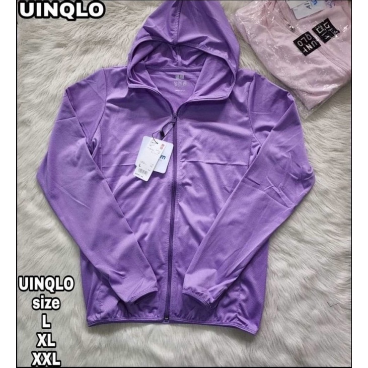 เสื้อแขนยาว ยูนิโค่ UNIQLO งาน UV มีหมวก ทรงสวย ผ้าใส่สบายบางๆ งานของแท้ มือ 1 งานป้าย ราคา 390 ...