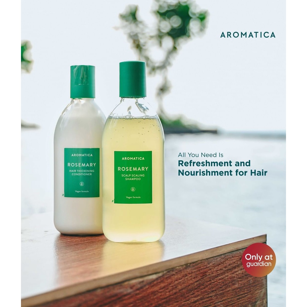 ของแท้ พร้อมส่ง Aromatica Shampoo 400 ml. ชมพูออแกนิค อ่อนโยน ดูแลหนังศรีษะเส้นผมให้แข็งแรง ขจัด ...