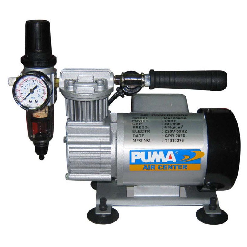 PUMA MA-1000GA ปั๊มลมมินิ(สำหรับงานแอร์บรัช/พ่นสี) 1/8HP 220V*สินค้าพรี ...