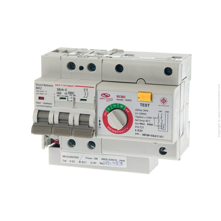 โมดูลกันดูด 63A 2P SAFE-T-CUT | Shopee Thailand