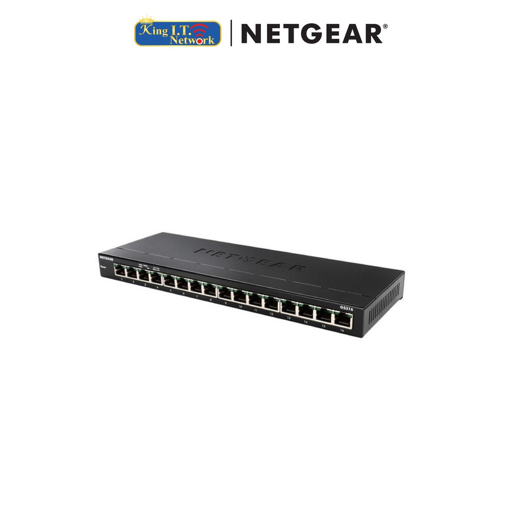 NETGEAR (GS316) 16-Port SOHO Gigabit Ethernet Switch - Desktop Fanless ...