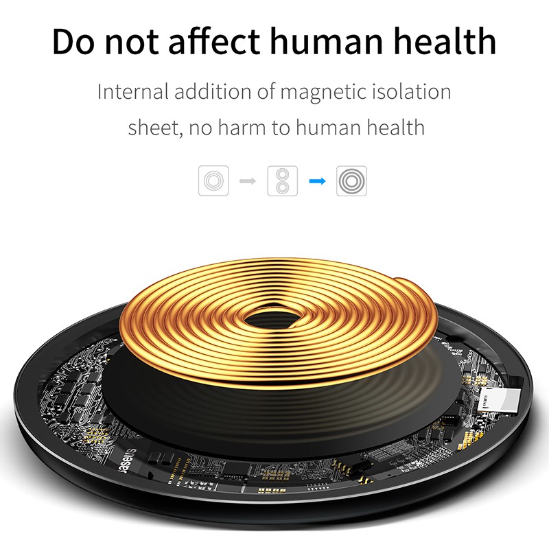 Shopee MallBaseus 15W Qi Wireless Charger for iPhone XXS Max XR 8 Plus ...