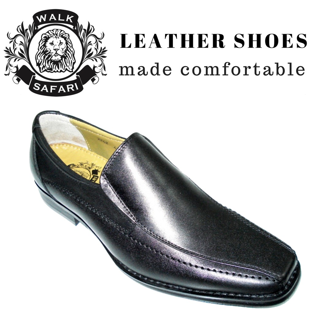 Walk Safari Comfortable Leather Man Formal Sharp Toe Leather Shoes ...