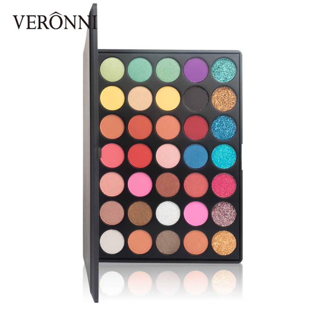 Shimmer Glitter Eye Shadow Powder Palette Matte Eyeshadow Cosmetic ...