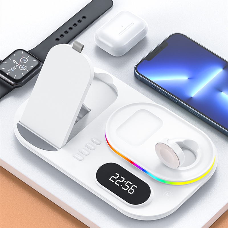2022 30W 4 in 1 Wireless Chargers For iPhone 13 12 11Pro Max Fast ...