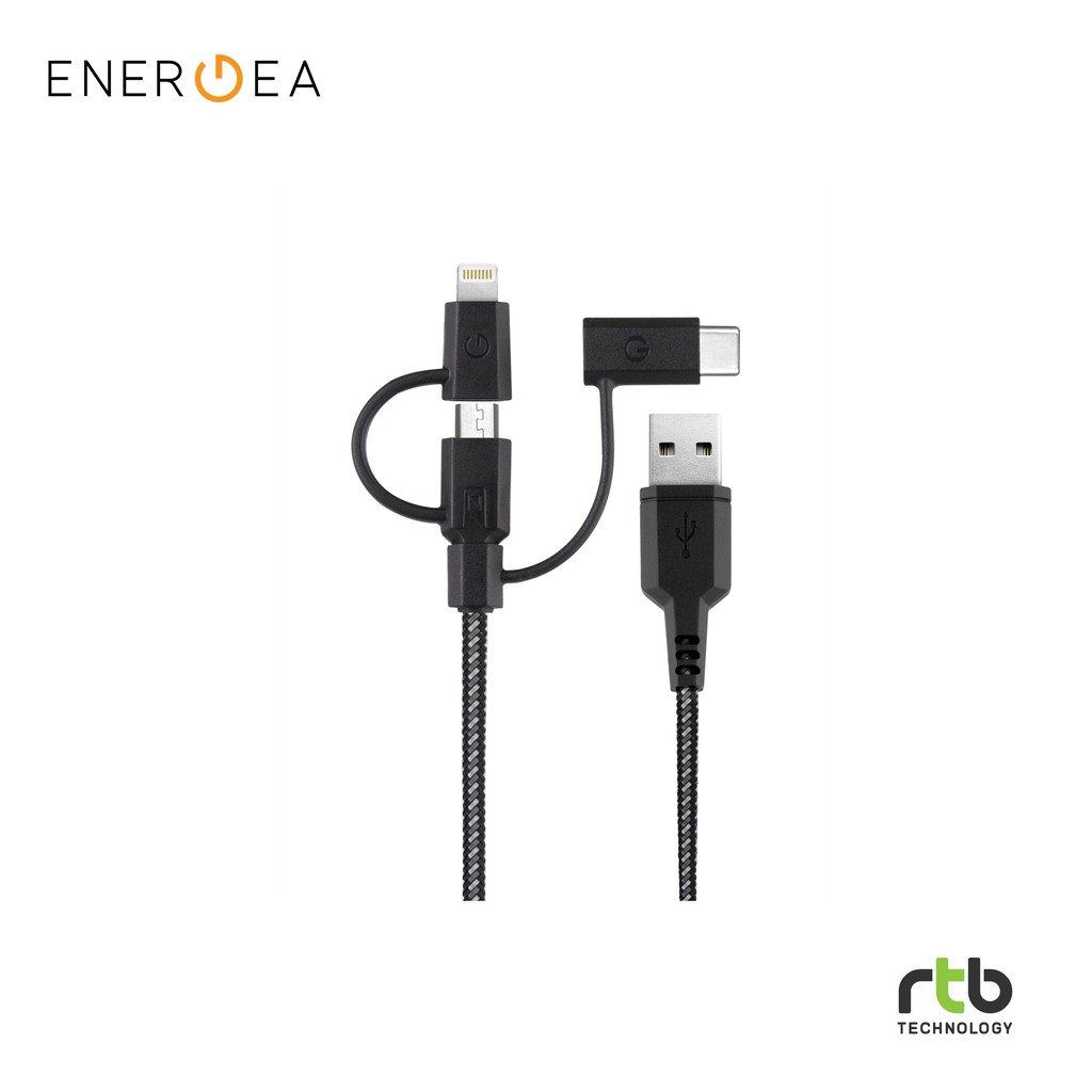 Energea สายชาร์จ Cable FibraTough USB-C To ไลท์นิ่ง MFi 1.5M (สินค้ารับ ...