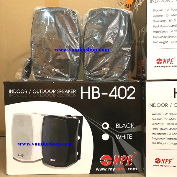 ตู้ลำโพง NPE 4 นิ้ว รุ่น HB-402 มี 2 สี ขาว/ดำ จำนวน 1 คู่ NPE HB402 ลำโพง NPE | Shopee Thailand