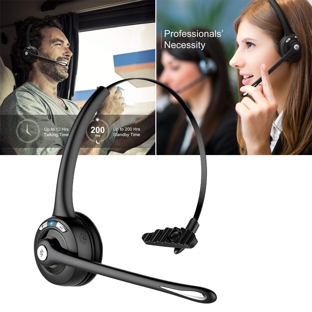 ชุดหูฟังM6 Mono Bluetooth Headset rofessional Telehone Oerator HD Voice ...