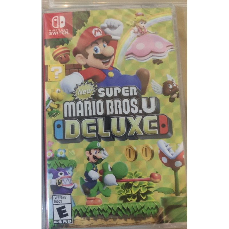 แผ่นเกมส์ Super mario bros U deluxe มือ 2 สภาพเอี่ยม Nintendo switch ...