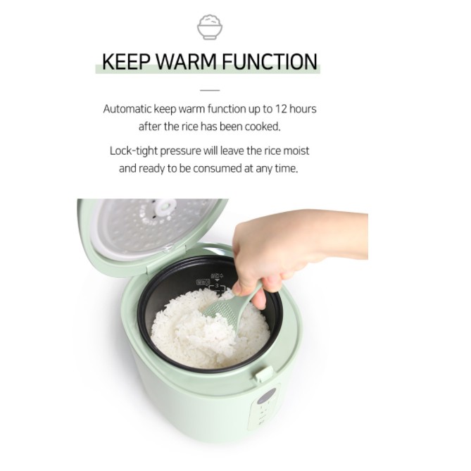 KOREA หม้อหุงข้าวขนาดเล็ก 8 Color Macaron Home Mini Rice Cooker ...