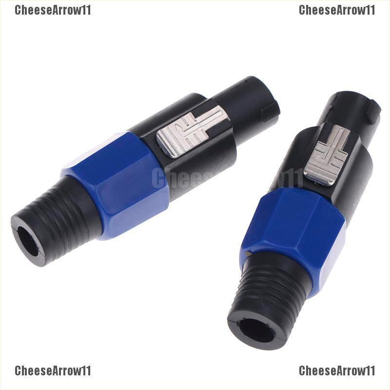 CheeseArrow 2pc Speakon Male Plug Speaker 4 Pole Conductor Audio Cable ...