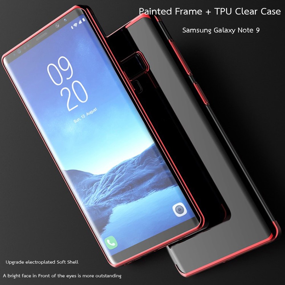 เคสกันกระแทก Vpower Painted frame Crystal Clear tpu soft Phone case for ...