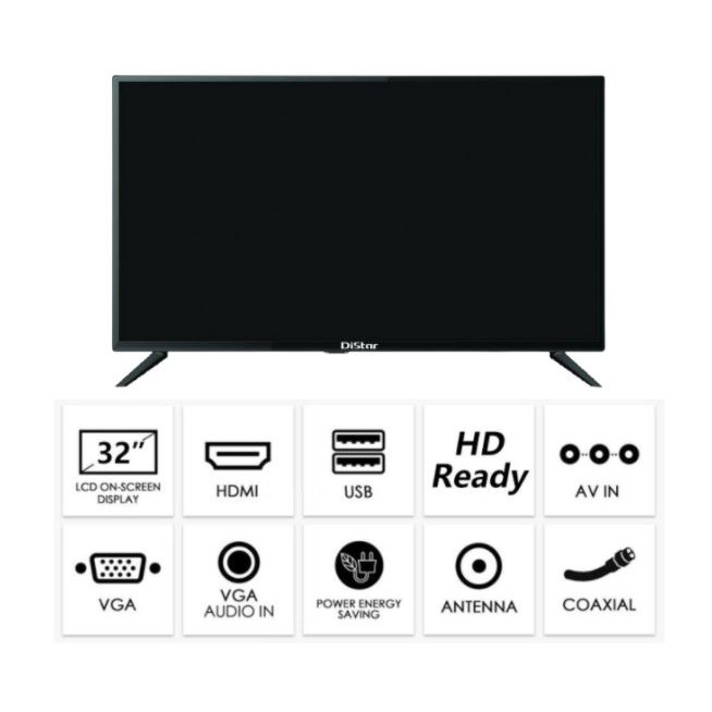 ทีวี LED ขนาด 32 นิ้ว DiStar LED 32” DIGITAL TV ระบบทีวีดิจิตอล ดูทีวี ...