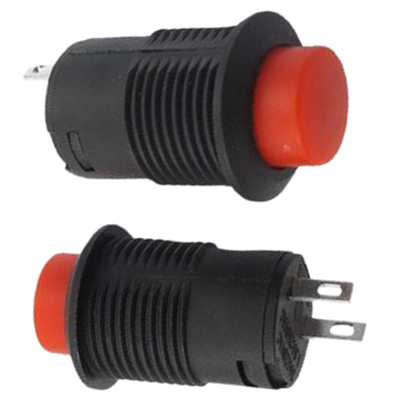 10 x Momentary SPST NO Red Round Cap Push Button Switch AC 250V1.5A 125V3A - drumstick.th - ThaiPick