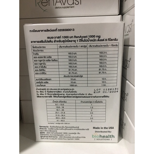 RenAvast for dog อาหารเสริมบำรุงไตสำหรับสุนัข - tk_station - ThaiPick