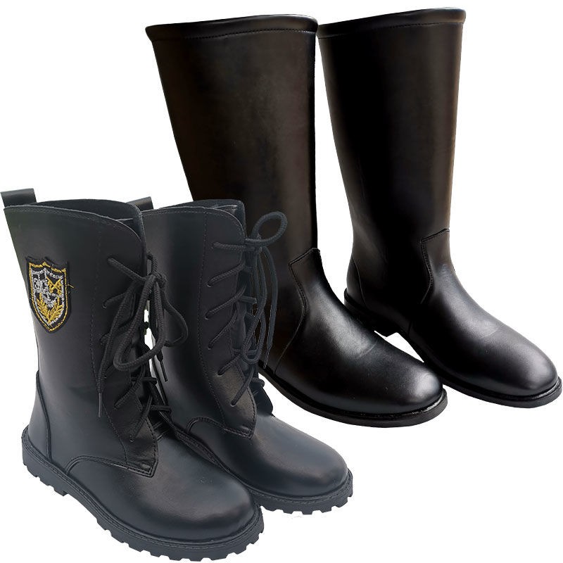 Knight Grand Parade Long Riding Boots Honor Guard High Military Boots ...