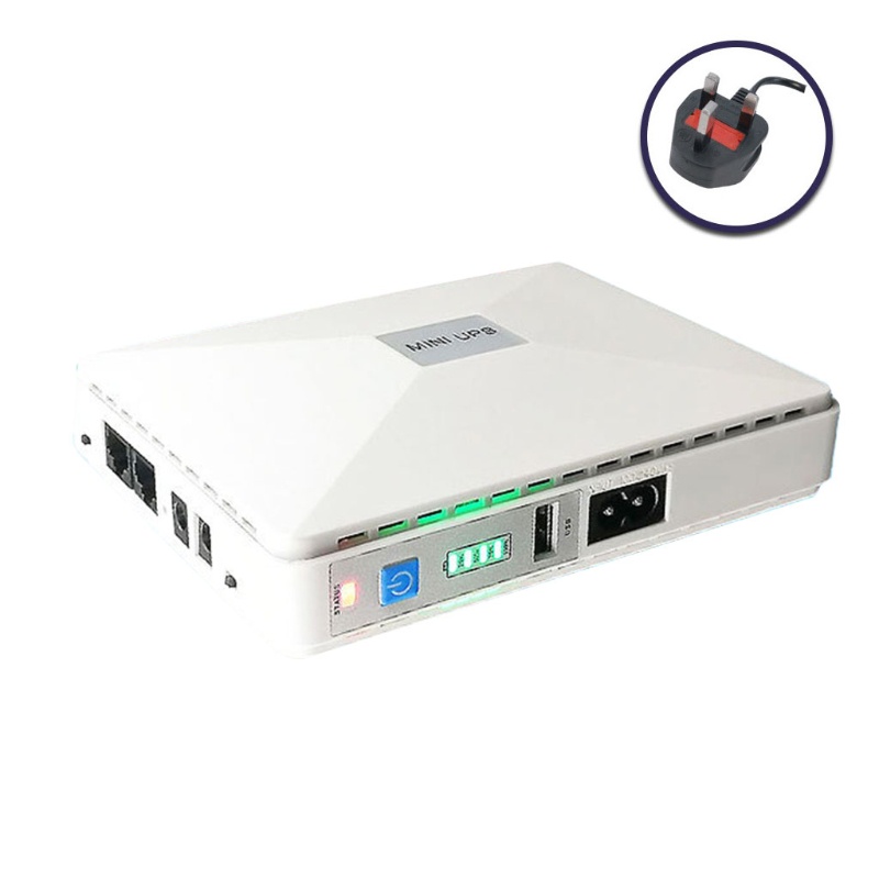 8000Mah Mini UPS 12V Battery Backup Portable Uninterruptible Power ...