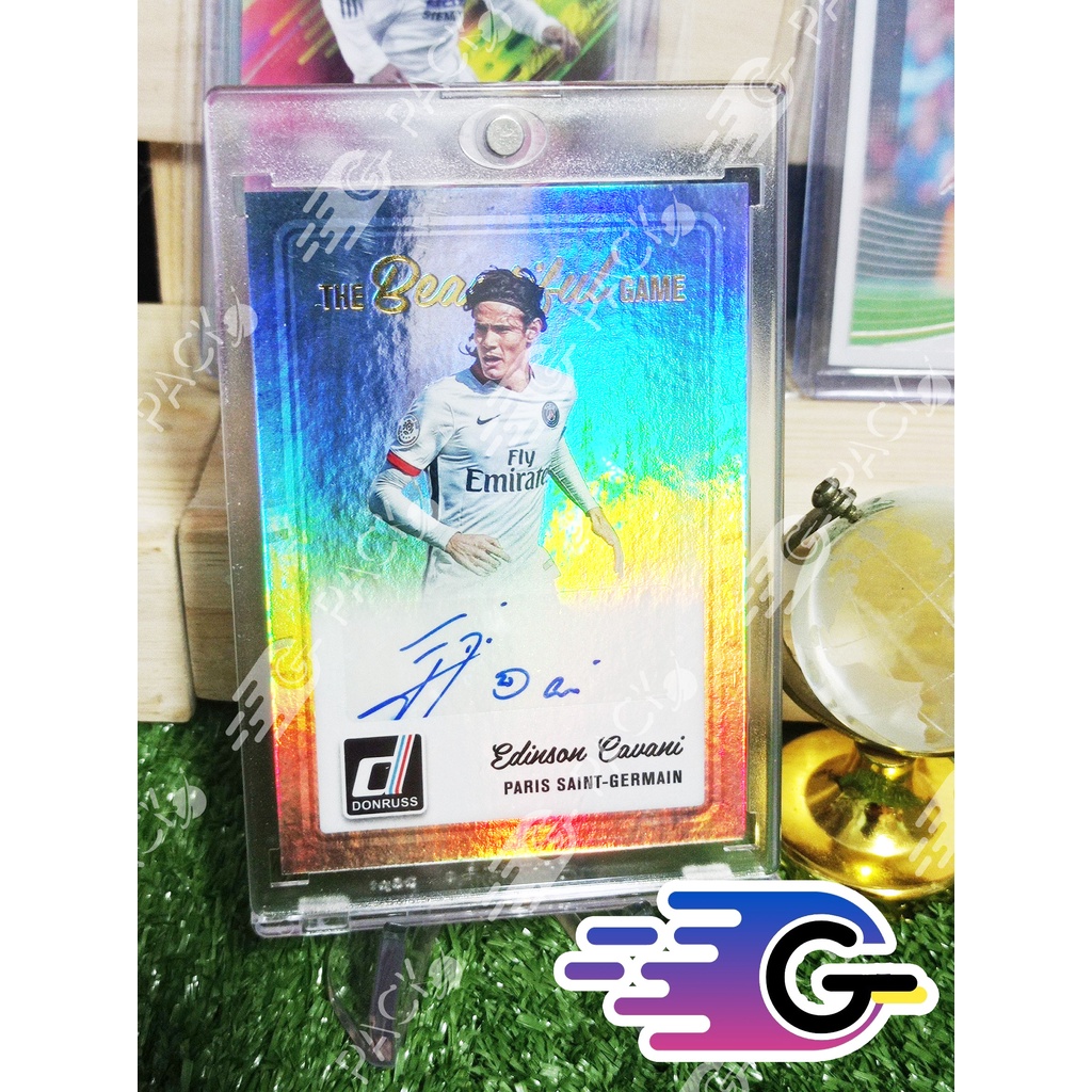 2016-17 EDINSON CAVANI AUTO PANINI DONRUSS THE BEAUTIFUL GAME AUTOGRAPH ...